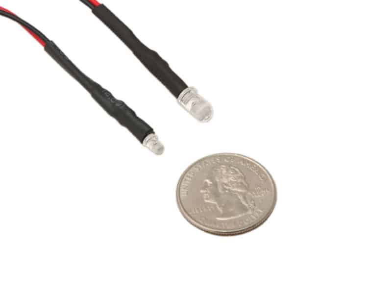 Led Indicator Lights Pre-Wired 3mm Round LED Indicator Light - Clear ...